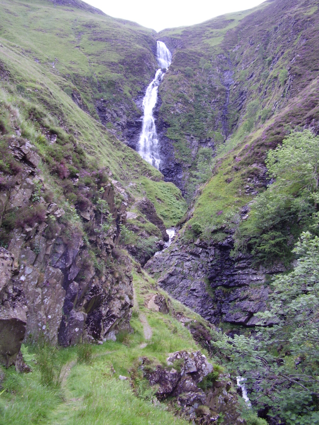 Waterfall dog walk near Moffat, Scotland - Driving with Dogs